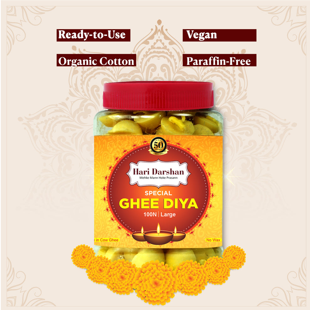 Hari Darshan - Ghee Diya - Made With Cow Ghee - 45 Minutes Burning Time ...