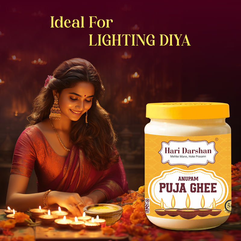 Puja Ghee – Pure Cow Ghee for Diyas & Rituals | Hari Darshan