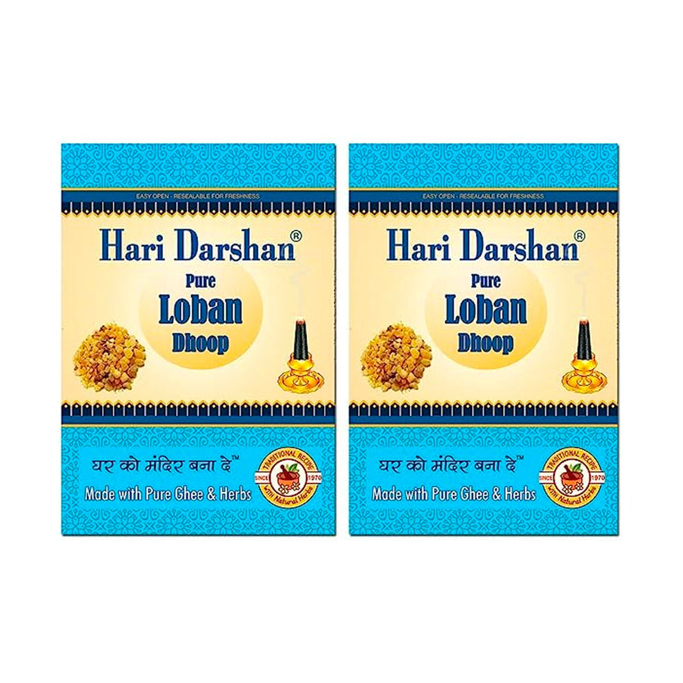 Hari Darshan - Pure LOBAN Wet Dhoop - 100g - 10 Sticks in Each Pack ...
