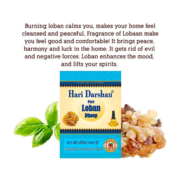 Hari Darshan - Pure LOBAN Wet Dhoop - 100g - 10 Sticks in Each Pack ...